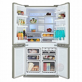 חשמל הקרן - חנות מוצרי חשמל של קרן בני הישיבות | מקרר שארפ 4 דלתות 573 ליטר מהדרין נירוסטה ...