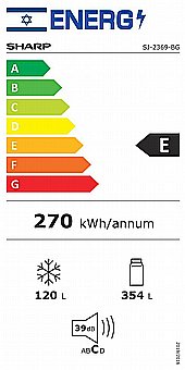 חשמל הקרן - חנות מוצרי חשמל של קרן בני הישיבות | מקרר שארפ מקפיא עליון 500 ליטר ברוטו מהדרין ...